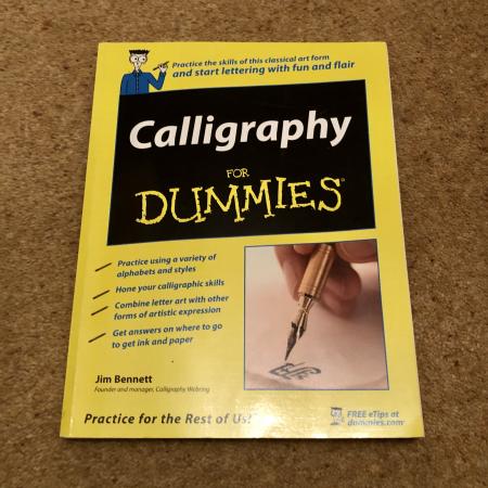 Calligraphy for Dummies Paperback Book by Jim Bennett Self T For Sale ...