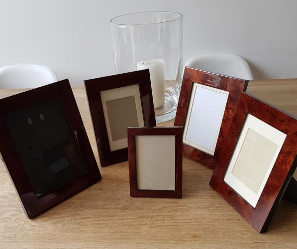 Set of walnut photo frames. For Sale in Eastbourne, East Sussex | Preloved