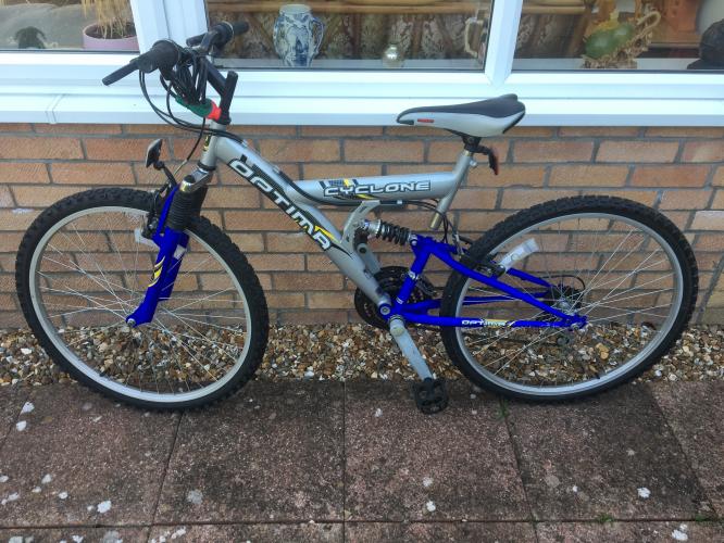 Cyclone Bicycle (Blue/Grey) Mountain Bike For Sale in Peterborough ...