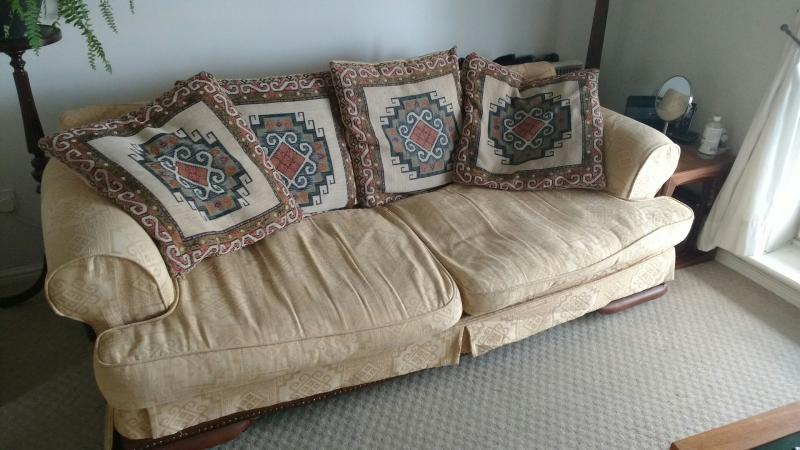Aztec design fabric sofa two seater For Sale in Wirral, Merseyside ...